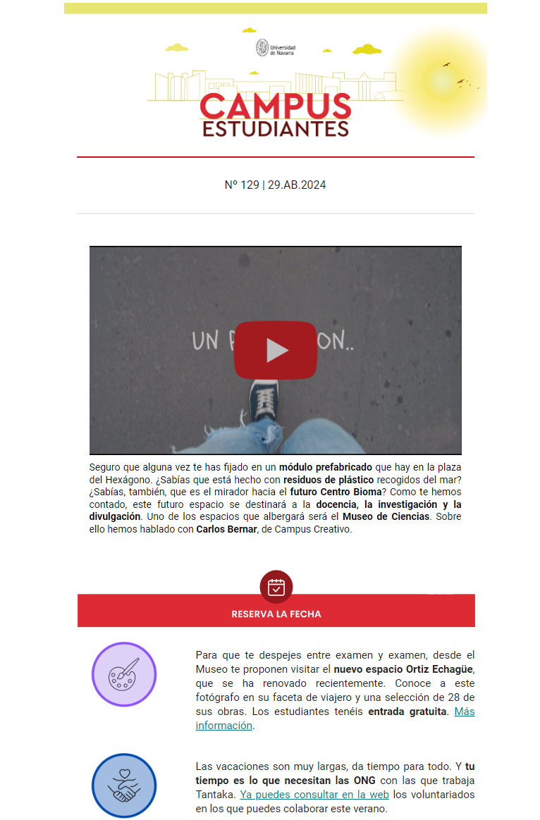 Estudiantes. Universidad de Navarra