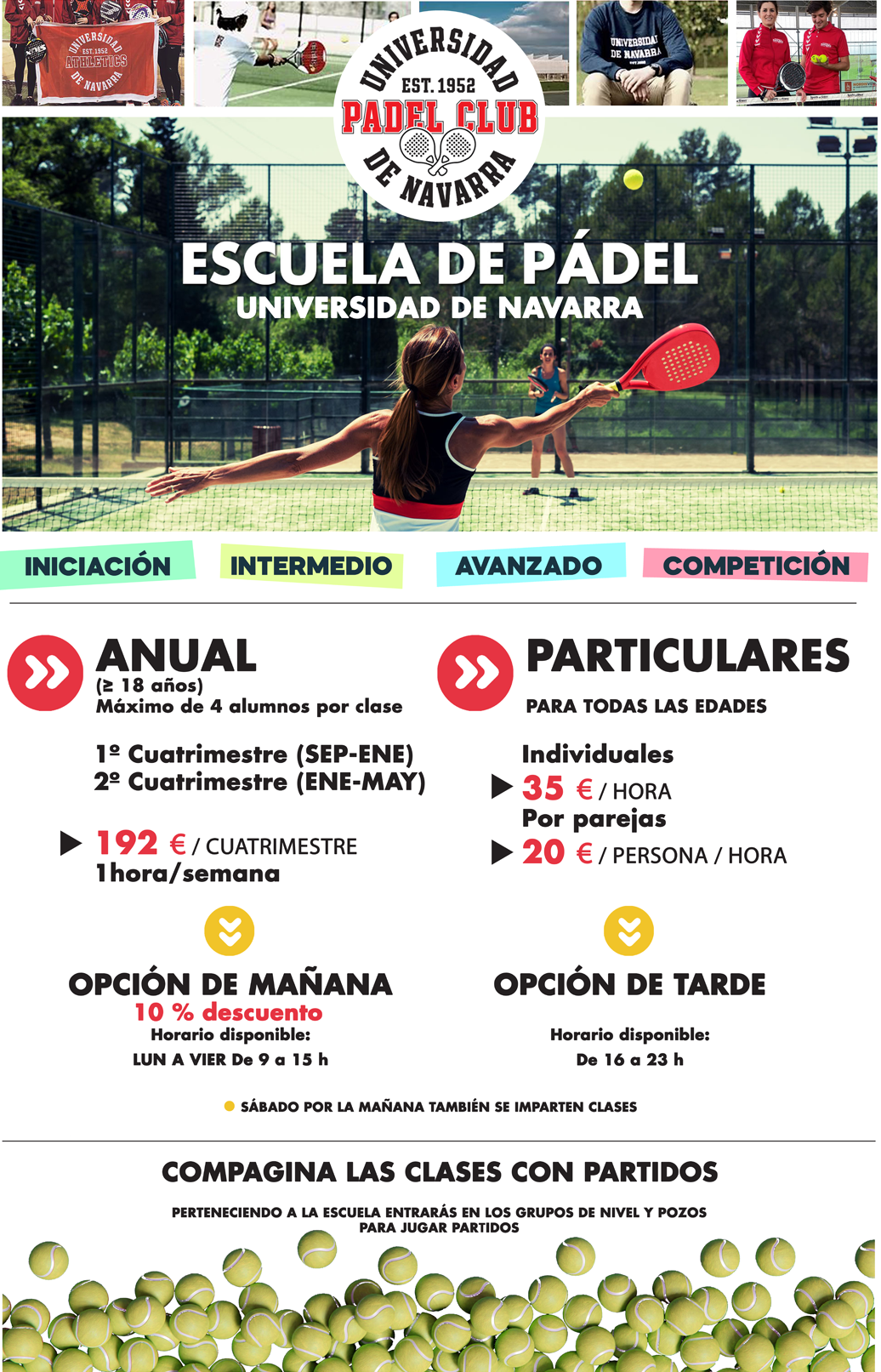 Pádel. Mi deporte. Servicio de Deportes. Universidad de Navarra